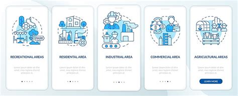Categories Of Water Pollution Onboarding Mobile App Screen Banner