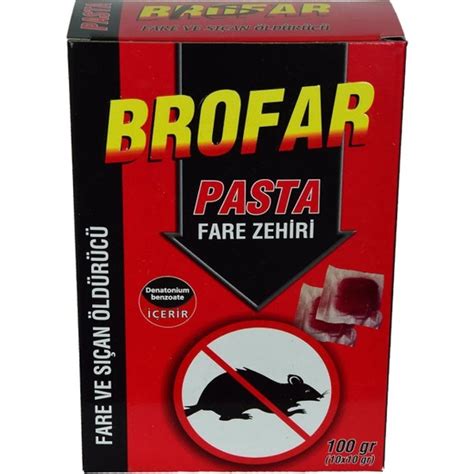 As İlaç Brofar Fare Ve Sıçan Öldürücü Pasta 100 Gr 10 Adet Fiyatı As İlaç Brofar Fare Ve Sıçan Öldürücü Pasta 100 Gr 10 Adet Fiyatı