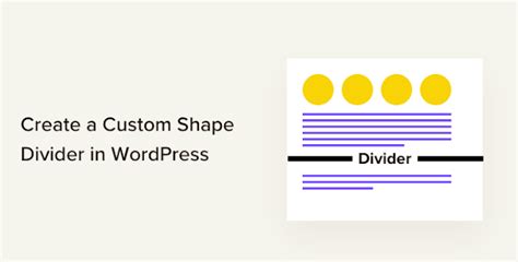 How To Create A Custom Shape Divider In WordPress Techsskills