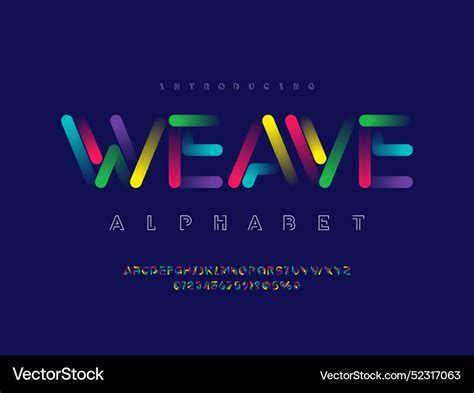 Gradient Font Royalty Free Vector Image Vectorstock