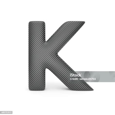 탄소 섬유 문자 K로 만든 알파벳 3차원 형태에 대한 스톡 벡터 아트 및 기타 이미지 3차원 형태 개념 낱말 Istock