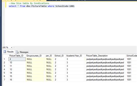 How To Size Table By Number Of Rows In Sql Server Stack Overflow