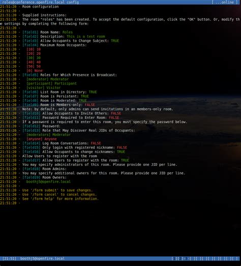 Profanity A Console Based Xmpp Client Chat Room Configuration And Administration