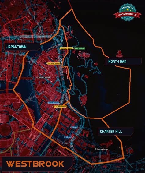 Cyberpunk 2077 Westbrook Map