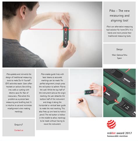 Piko更新并重新发明了传统测量工具的设计使DIY DIY 活动更容易用户经常会对像钻进墙壁或用电锯切割这样的动作感到犹豫因为害怕不