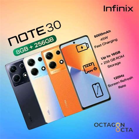 Promo Infinix Note 30 8 256 Gb Note 30 Pro Helio G99 Garansi Resmi BLUE Diskon 4 Di Seller