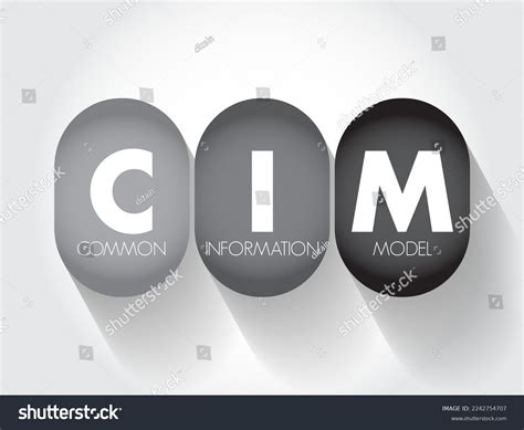 Cim Common Information Model Open Standard Stock Vector Royalty Free 2242754707 Shutterstock