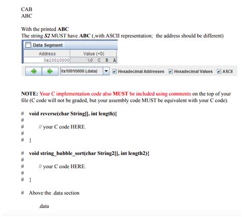 Task 1 Implement A Procedure Reverse In Mips