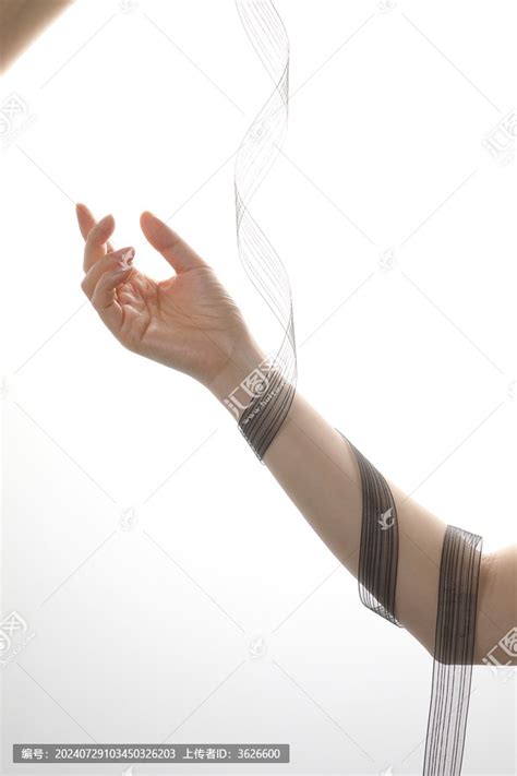 丝带手模 人体肢体 人物百态 摄影素材 汇图网www huitu