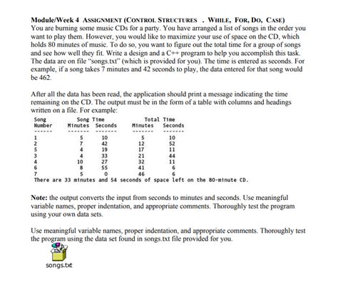 Solved Moduleweek 4 Assignment Control Structures While