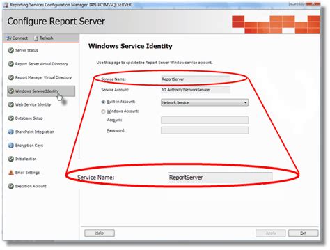 Find Reportserver Name