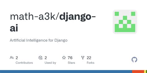 Github Math A K Django Ai Artificial Intelligence For Django