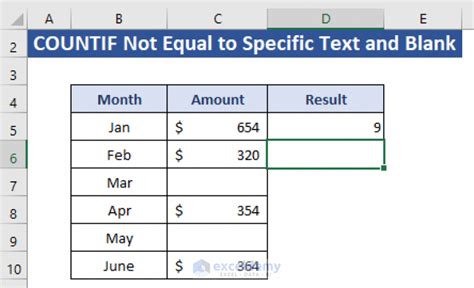 How To Apply Countif Not Equal To Text Or Blank In Excel Exceldemy