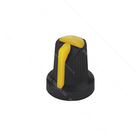 Ручка Ag21 чорна з жовтим покажчиком