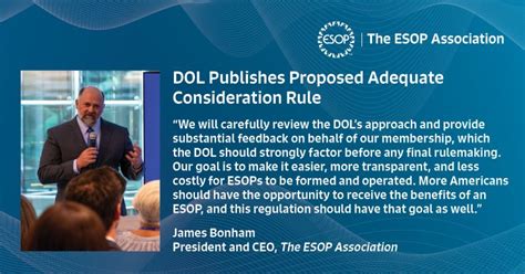 The Esop Association On Linkedin Breaking The Esop Association Statement On Dol Proposed Adequate…