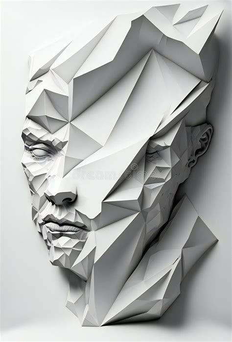 White Creased Poster Texture Creative Digital Illustration Abstract