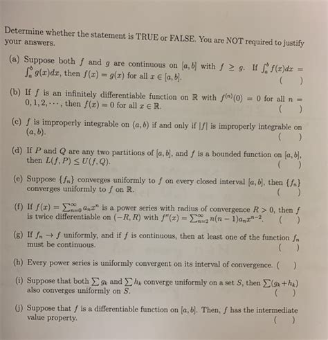 solved determine whether the statement is true or false you