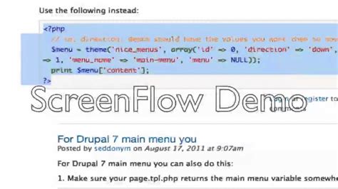 Drupal 7 Drop Down Menu With Nice Menus Youtube