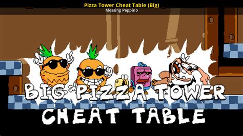 Pizza Tower Cheat Table Big Modding Tool For Pizza Tower Pt Modding