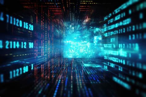 Cyber Attacks Abstract Background With Virtual Hacks Stock Illustration Illustration Of