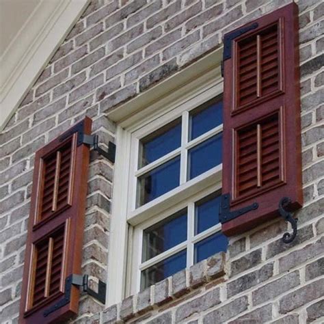 Stainless Steel L Hinge New York Style Shutter Hardware Pair