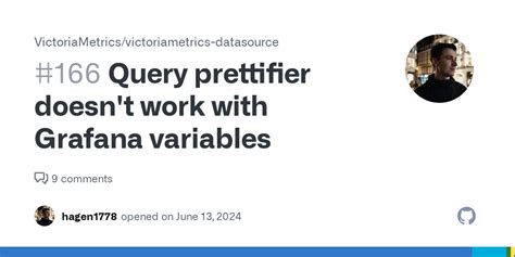 Query Prettifier Doesnt Work With Grafana Variables · Issue 166 · Victoriametricsgrafana