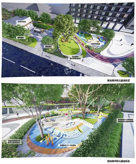 【西凹作品】街头绿地 口袋公园 设计方案 花瓣网