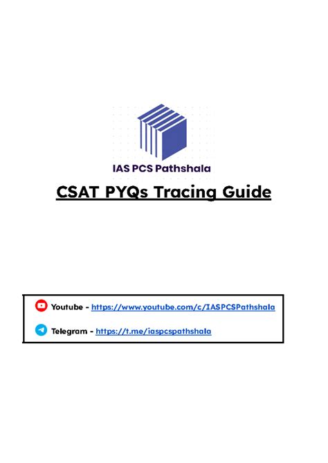 Csat Pyqs Tracing Guide Computer Science And Engineering Csat Pyqs Tracing Guide Youtube