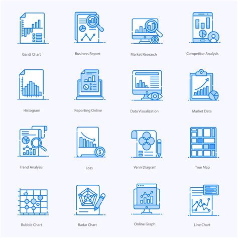 Modern Data Analytics Icon Set 2230594 Vector Art At Vecteezy