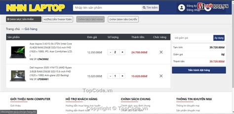 Full Code Website Bán Laptop Linh Kiện Máy Tính Bằng Php Laravel