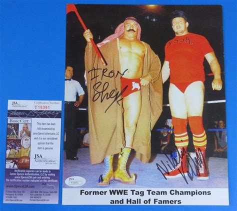 Iron Sheik Signed 8x10 Photo ~ Wwe Wwf Wrestling ~ T19391 ~ Jsa