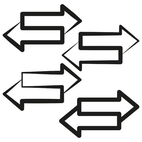 premium vector set of directional arrows process flow and sequence
