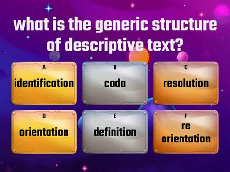 Descriptive Text Quiz