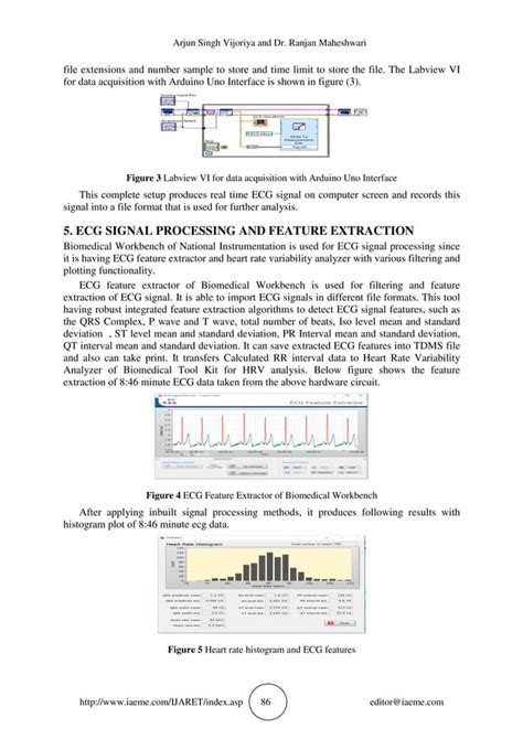 Ecg Signal Acquisition Feature Extraction And Hrv Analysis Using