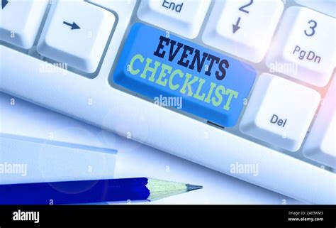 Conceptual Hand Writing Showing Events Checklist Concept Meaning Invaluable Tool For
