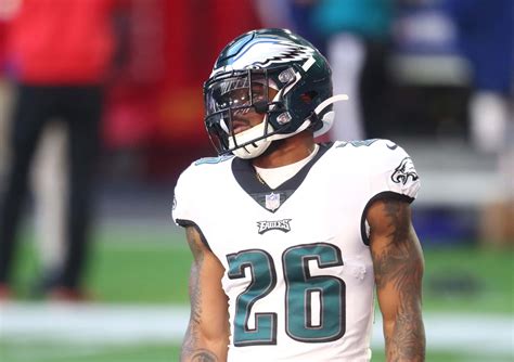 Download Miles Sanders With Helmet Wallpaper