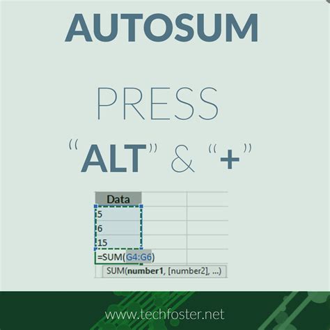 Autosum In Excel