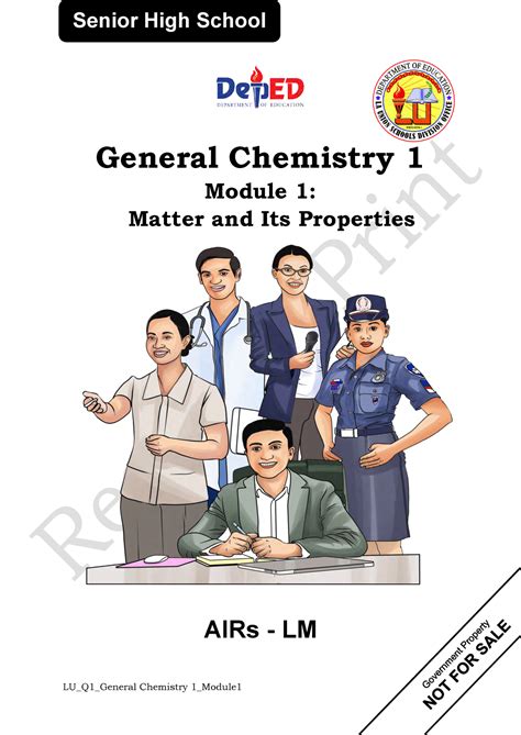 Gen Chem 1 Q1 Mod1 Grade 11 Stem Module For General Chemistry 1st Quarter General