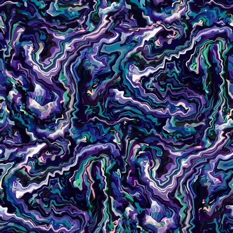 Premium Vector Seamless Deep Blue Liquid Fractal Pattern Design