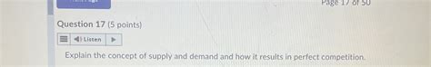 solved question 17 5 ﻿points listenexplain the concept of