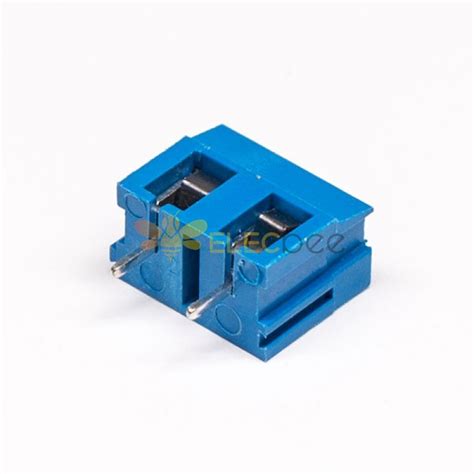 Screw Terminal Block Pcb Straight Blue Connector For Pcb Mount
