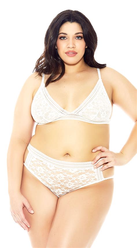 Plus Size Risque Dreams Bra Set Lace Bra Set