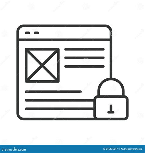 Web Access Blocked Icon In Line Design Web Access Blocked Restriction Firewall Security