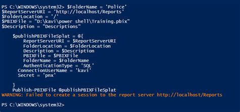 Deploying Dashboard To Power Bi Report Server Using Power Shell Script