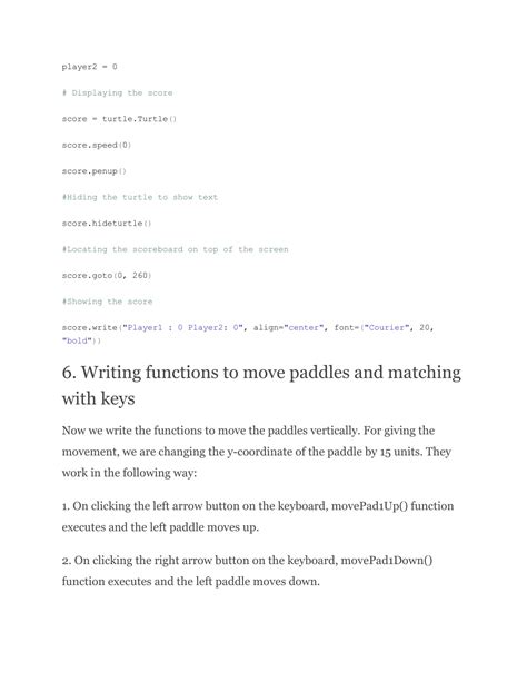 Ppt Python Pong Game With Source Code Powerpoint Presentation Free