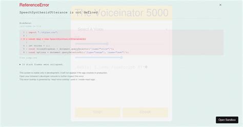 23 Speech Synthesis Codesandbox