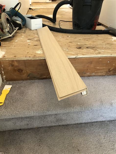 Laminate Stair Nosing Transition On A Landing R Flooring