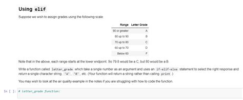 Solved Suppose We Wish To Assign Grades Using The Following
