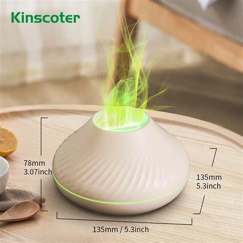 Kinscoter Volcanic Aroma Diffuser Essential Oil Lamp 130ml Usb Portabl