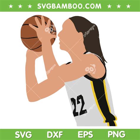 Caitlin Clark Portrait Svg Png